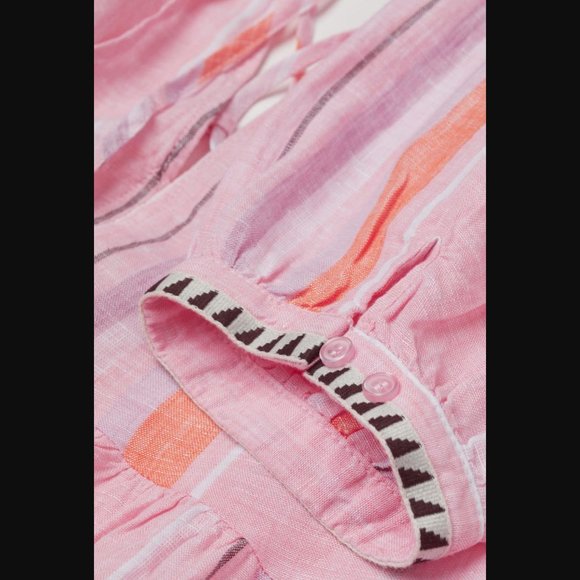 Lemlem | Dresses | Lemlem X Hm Pink Airy Linen Dress | Poshmark